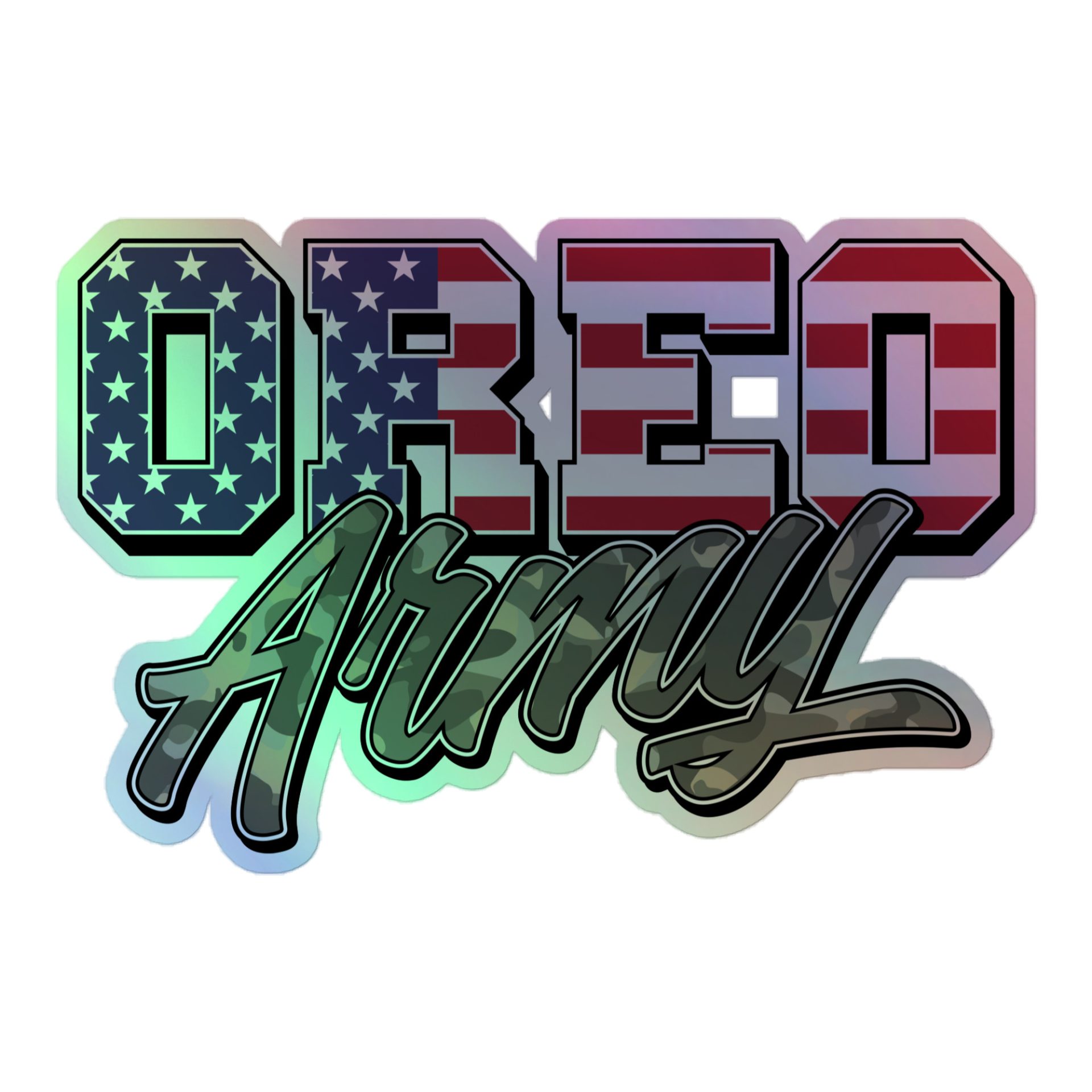 Oreo Army – Holographic stickers – TheOreoExpress.com